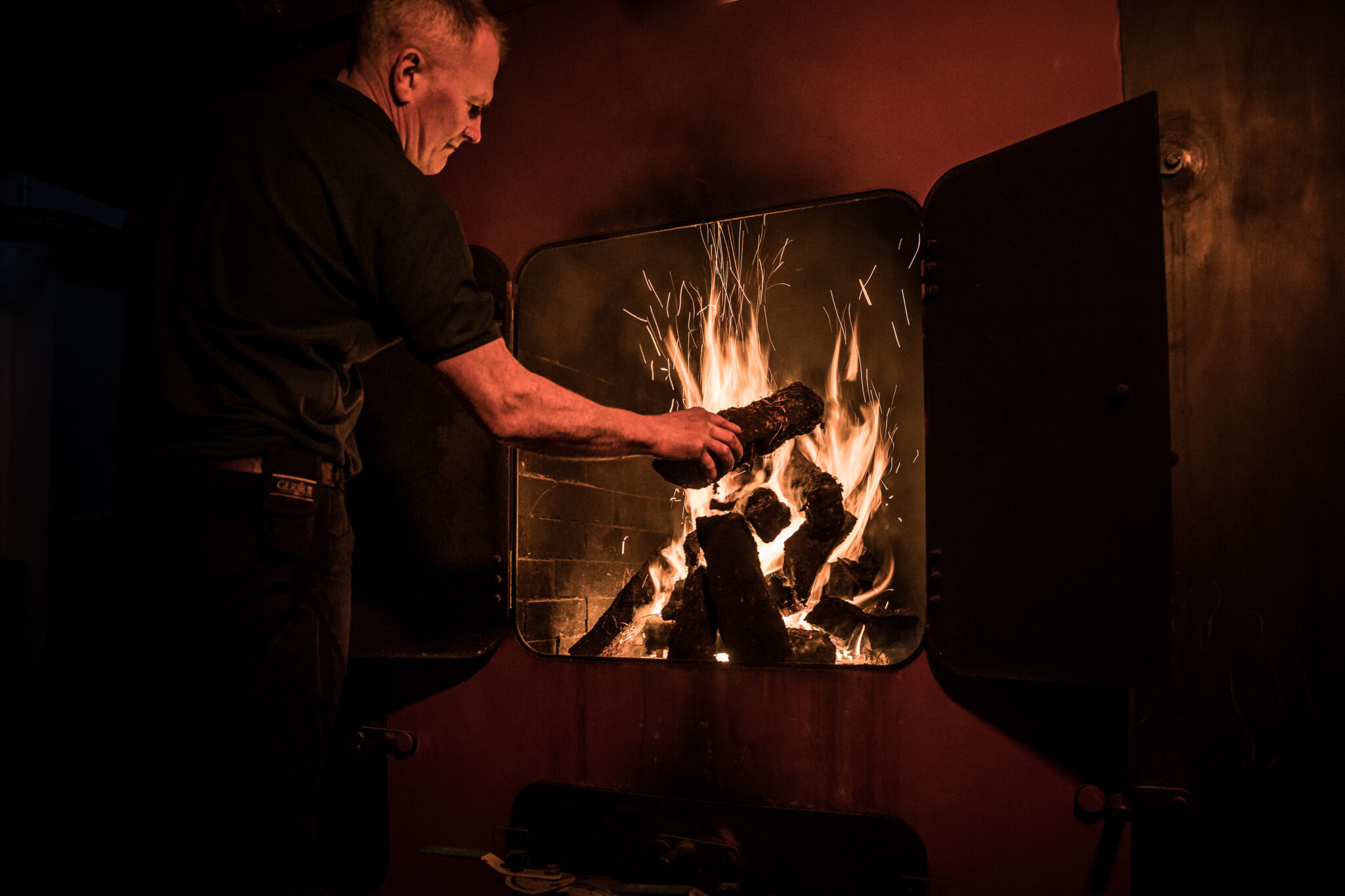 Traditional Peat Cutting - Kilchoman Distillery